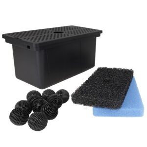 totalpond 871980305191 universal pump filter box, height : 5.84 width : 12.36 depth : 6.22, natural