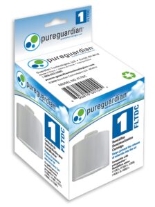 pureguardian humidifier demineralization filter, cartridge 1, prevents release of minerals, lasts 1000 hours, white, fltdc