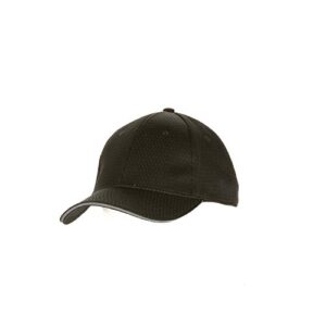 chef works cool vent baseball cap, black/grey, one size