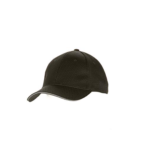 Chef Works Cool Vent Baseball Cap, Black/Grey, One Size