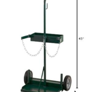 Harper Trucks 108-24 45-Inch High by 22-Inch Wide Welding Cylinder Hand Truck with 7-Inch Semi-Pneumatic Wheels