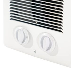 Cadet Com-Pak Bath Electric Wall Heater Complete Unit with Thermostat and Timer (Model: CBC103TW, Part: 65101), 3415 BTU, 240/120 Volt, 1000 Watt, White