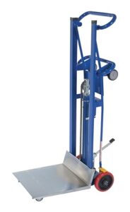 vestil hydra-4 hydra lift cart, steel, 22" length x 20" width platform, 750 lbs capacity