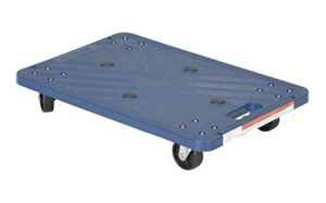 vestil pos-1624 plastic dolly with molded handle, 220 lbs capacity, 23-3/8" length x 15-1/2" width x 4-1/2" height deck