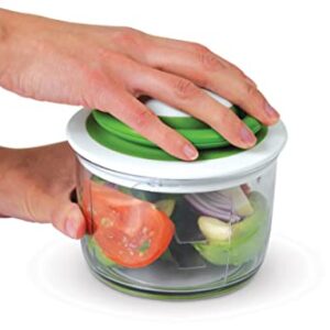 Chef'n VeggiChop Hand-Powered Food Chopper (Arugula), 5.5" x 5.5" x 5"