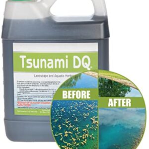 Tsunami DQ Aquatic Herbicide- Quart - 37.3 Percent Diquat Dibromide – Concentrated Aquatic Weed Killer for Lakes and Ponds - Duckweed, Watermeal, Curly Leaf, Pondweed & Many More