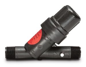 rain bird prf07530s drip irrigation in-line 30 psi pressure regulating "y" filter, 3/4" male pipe thread,black