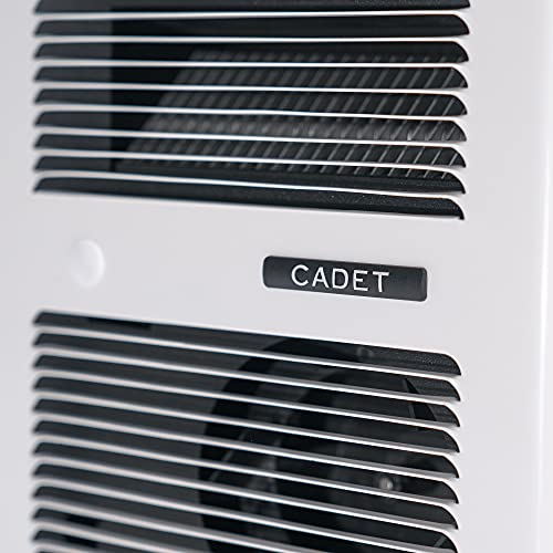 Cadet Com-Pak Bath Electric Wall Heater Complete Unit with Thermostat and Timer (Model: CBC103TW, Part: 65101), 3415 BTU, 240/120 Volt, 1000 Watt, White