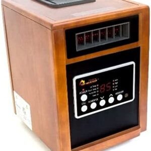 Dr Infrared Heater DR-998, 1500W, Space Heater with Humidifier, Oscillation Fan & Remote Control (Cherry)