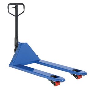 vestil pm5-2748-ql quick lift pallet truck, 5,500 lb. capacity, 48" length x 27" width forks