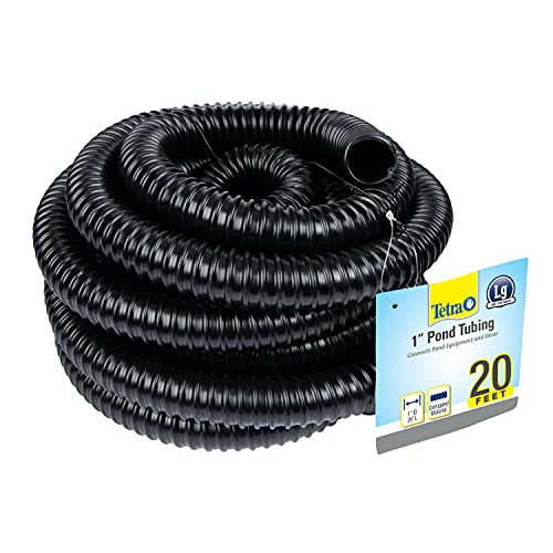 Tetra Pond Pond Tubing 1 Inch Diameter, 20 Feet Long, Connects Pond Components, Black (19736)