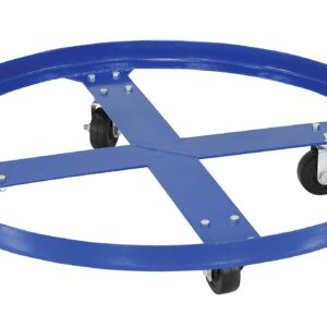 Vestil DRUM-SP-32-9-H Steel Overpack Drum Dolly, 900 lbs Capacity, 31-5/8" ID x 32" OD