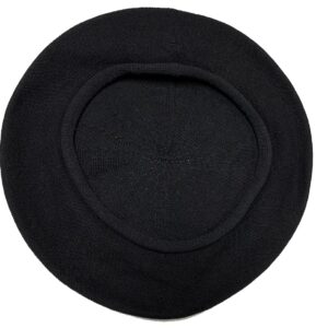 Parkhurst 11 1/2 Inch Cotton Beret Black