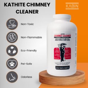 KABIN Kathite Chimney Sweep Cleaner 2LB - Fireplace Chimney Cleaning Kit - Creosote Remover for Wood Stoves - Creosote Destroyer Better Than Fire Logs