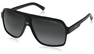 carrera unisex adult ca33/s sunglasses, black frame/gray gradient lens, 62 mm us