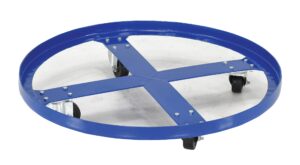 vestil drum-sp-32-9-h steel overpack drum dolly, 900 lbs capacity, 31-5/8" id x 32" od