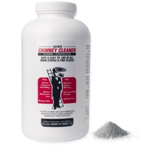 kabin kathite chimney sweep cleaner 2lb - fireplace chimney cleaning kit - creosote remover for wood stoves - creosote destroyer better than fire logs