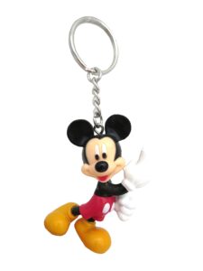 disney mickey figural pvc keyring black medium