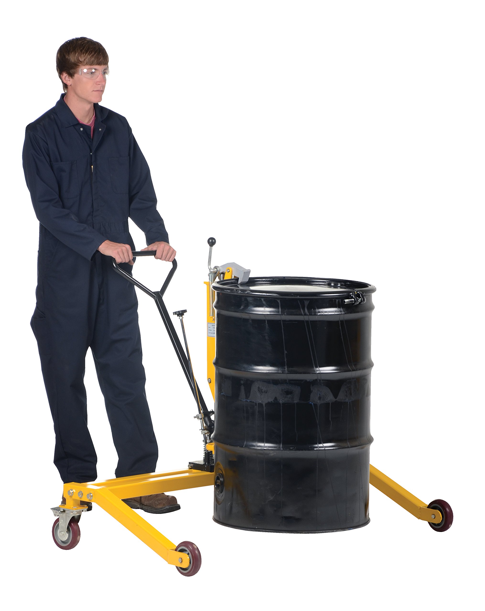 Vestil PSDT Pallet Straddling Drum Truck, 550 lbs Capacity, 41-5/16" Width, 47" Height, 32" Depth