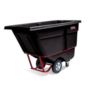 Rubbermaid Commercial FG131500BLA Forkliftable Polyethylene Dump Truck, 1250-Pound Capacity, Black