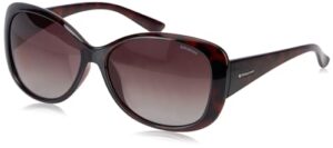 polaroid sunglasses women's p8317/s polarized butterfly sunglasses, havana, 58 mm