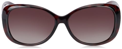 Polaroid Sunglasses Women's P8317/S Polarized Butterfly Sunglasses, Havana, 58 mm