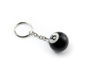 beespring 8 ball keychain creative key chain diameter 0.98 in