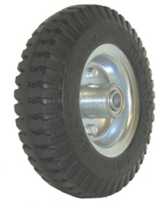 marathon 2.80/2.50-4" narrow width flat free hand truck / utility cart tire on wheel, 3"centered hub, 1/2" bearings