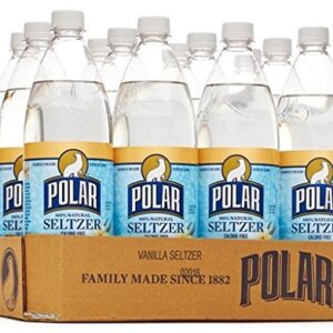 Polar Seltzer Water Bottles No Sodium and No Calories 33.8 Fl. Oz, (Pack of 12) (Vanilla)11