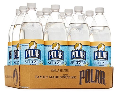 Polar Seltzer Water Bottles No Sodium and No Calories 33.8 Fl. Oz, (Pack of 12) (Vanilla)11