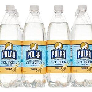 Polar Seltzer Water Bottles No Sodium and No Calories 33.8 Fl. Oz, (Pack of 12) (Vanilla)11