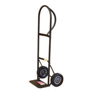 milwaukee hand trucks 30020 p-handle truck with 8-inch puncture proof tires