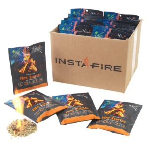 (30 packs) insta-fire fire starter emergency fuel eco-friendly granulated bulk excellent for camping, hiking, fishing, and other outdoor activities - as seen on shark tank!