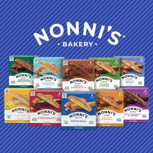 Nonni's Limone Biscotti Italian Cookies - 2 Boxes Lemon Cookies - Biscotti Individually Wrapped Cookies - Lemon Italian Biscotti Cookies w/White Icing - All Natural Ingredients - Kosher - 6.88 oz