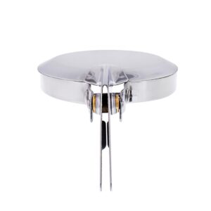 United Pacific 21329 Stainless Steel Rain Cap for 8” Diameter Straight Stack, 430 Stainless Steel Construction, Counter-Balance Design – 8” – ONE Unit