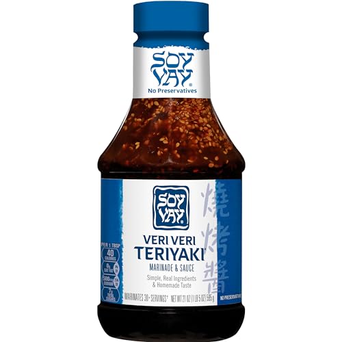 Soy Vay Veri Veri Teriyaki Marinade and Sauce, 21 Ounce Bottle (Package May Vary)