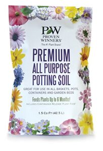 premium all purpose potting soil, 1.5 cu. ft. bag