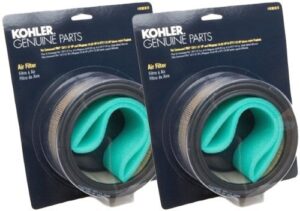 kohler 47 883 01-s1 pack of 2 engine air cleaner element with pre-cleaner kit