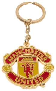 club licensed man utd crest keyring, manchester united f.c., one size, pride