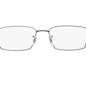 Ray-Ban RX6275 Rectangular Prescription Eyeglass Frames, Gunmetal/Demo Lens, 52 mm