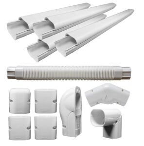 pioneer decorative pvc slim line cover kit for mini split air conditioners and heat pumps