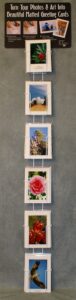 photographer's edge, wall rack, vertical pockets for 5" x 7" cards