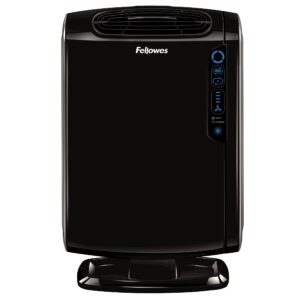 fellowes aeramax 190 air purifier for mold, odors, dust, smoke, allergens and germs with true hepa filter and 4-stage purification, medium-size room 200-400 sq. ft., black