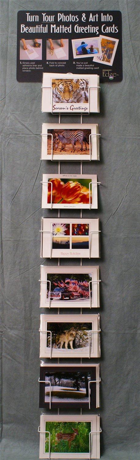 Photographer's Edge, Wall Rack, Horizontal Pockets For 5" x 7" Cards