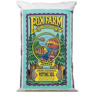 foxfarm ocean forest potting soil, 1.5cu ft – light, aerated texture, designed for all container plants – ph adjusted for optimal nutrient uptake, effectively retains moisture