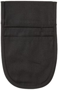 uncommon threads unisex pouch apron for restaurant and work uniform, black