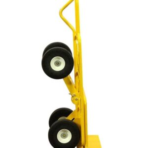 Multi-Mover Heavy Duty Solid Steel Commercial Grade Hand Truck with Adjustable Never Flat Tires and 4 Positions, 750-Pound Weight Capacity