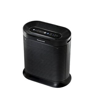 honeywell hpa-250 bluetooth smart true hepa air purifier, airborne allergen reducer for large rooms (310 sq ft), black - wildfire/smoke, pollen, pet dander, and dust air purifier