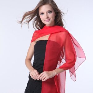 Tapp Collections Fashionable Solid Color Chiffon Scarf - Magenta