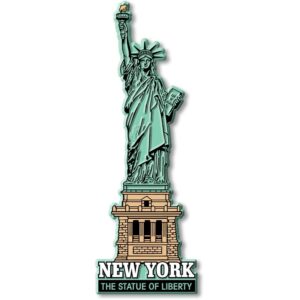 new york city statue of liberty jumbo magnet by classic magnets, collectible souvenirs made in the usa